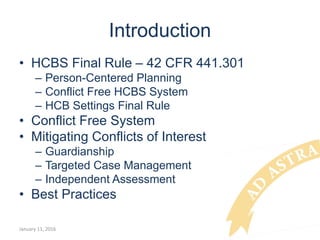 Conflict Free HCBS | PPTX