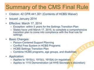 Conflict Free HCBS | PPTX
