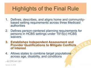 Conflict Free HCBS | PPTX