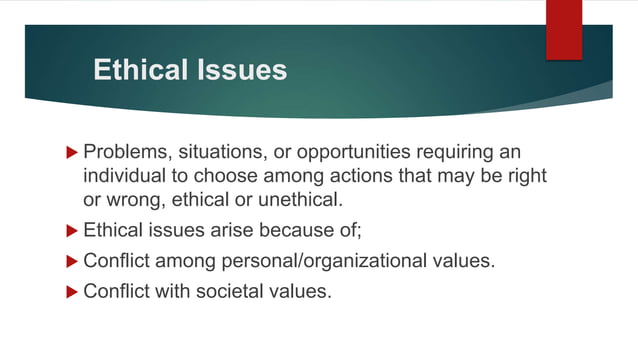 Conflict in business ethics | PPT