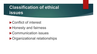 Conflict in business ethics | PPT
