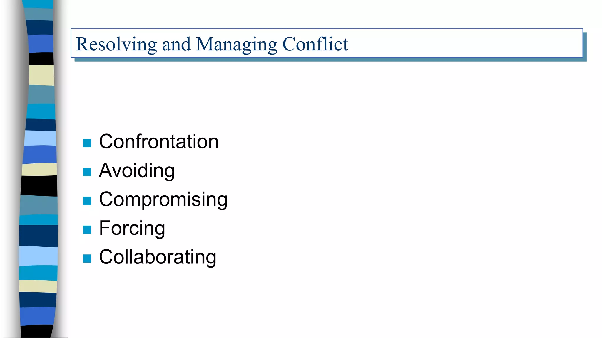 Conflict in decision making | PPTX