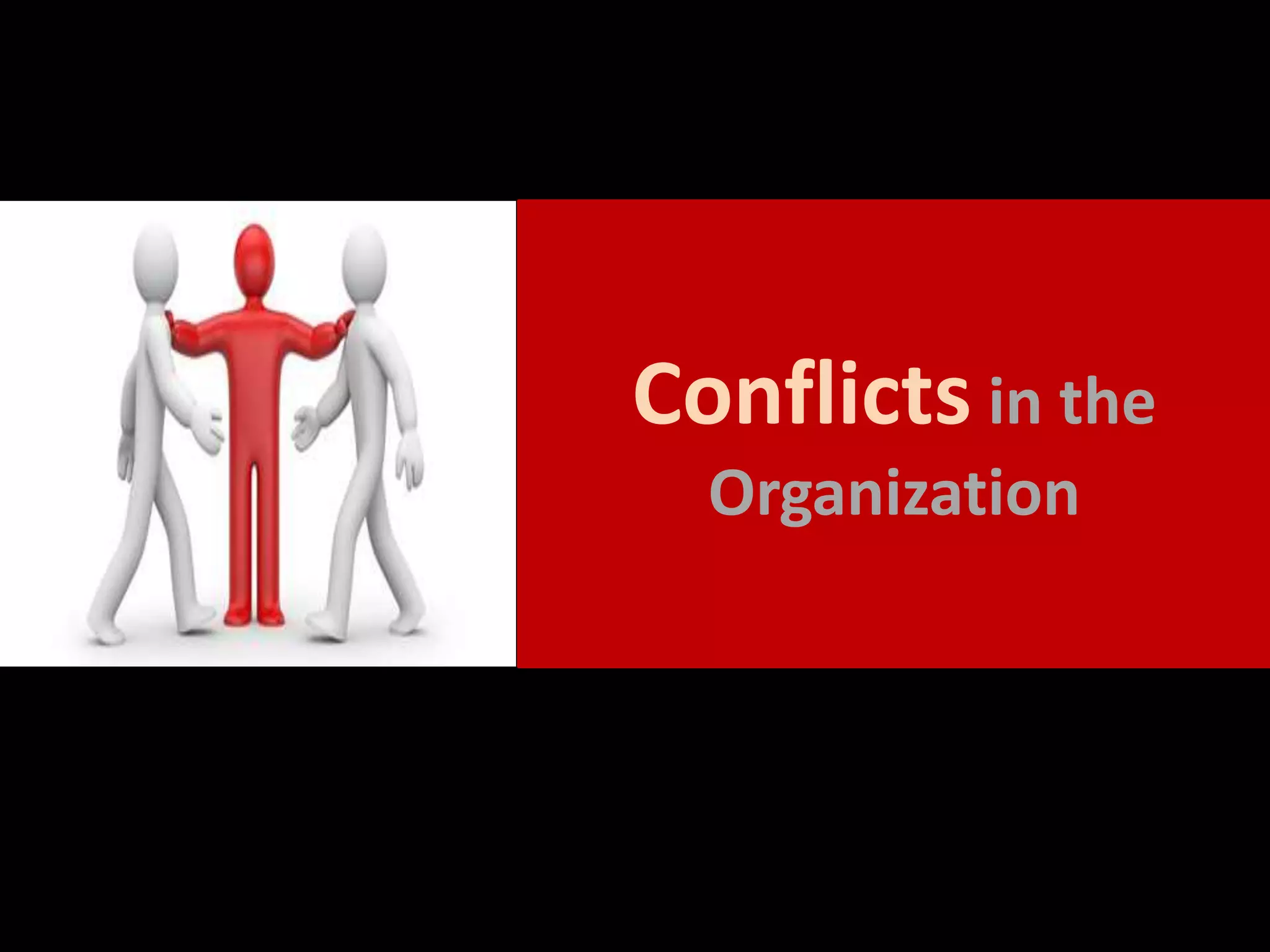 Conflicts in the organization | PPTX