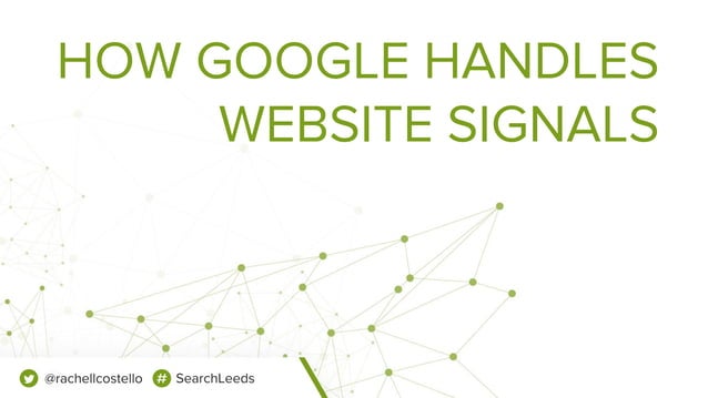 Conflicting Website Signals & Confused Search Engines - Rachel Costello ...