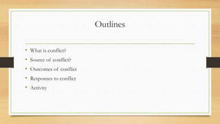 Conflict in interpersonal communication | PPT