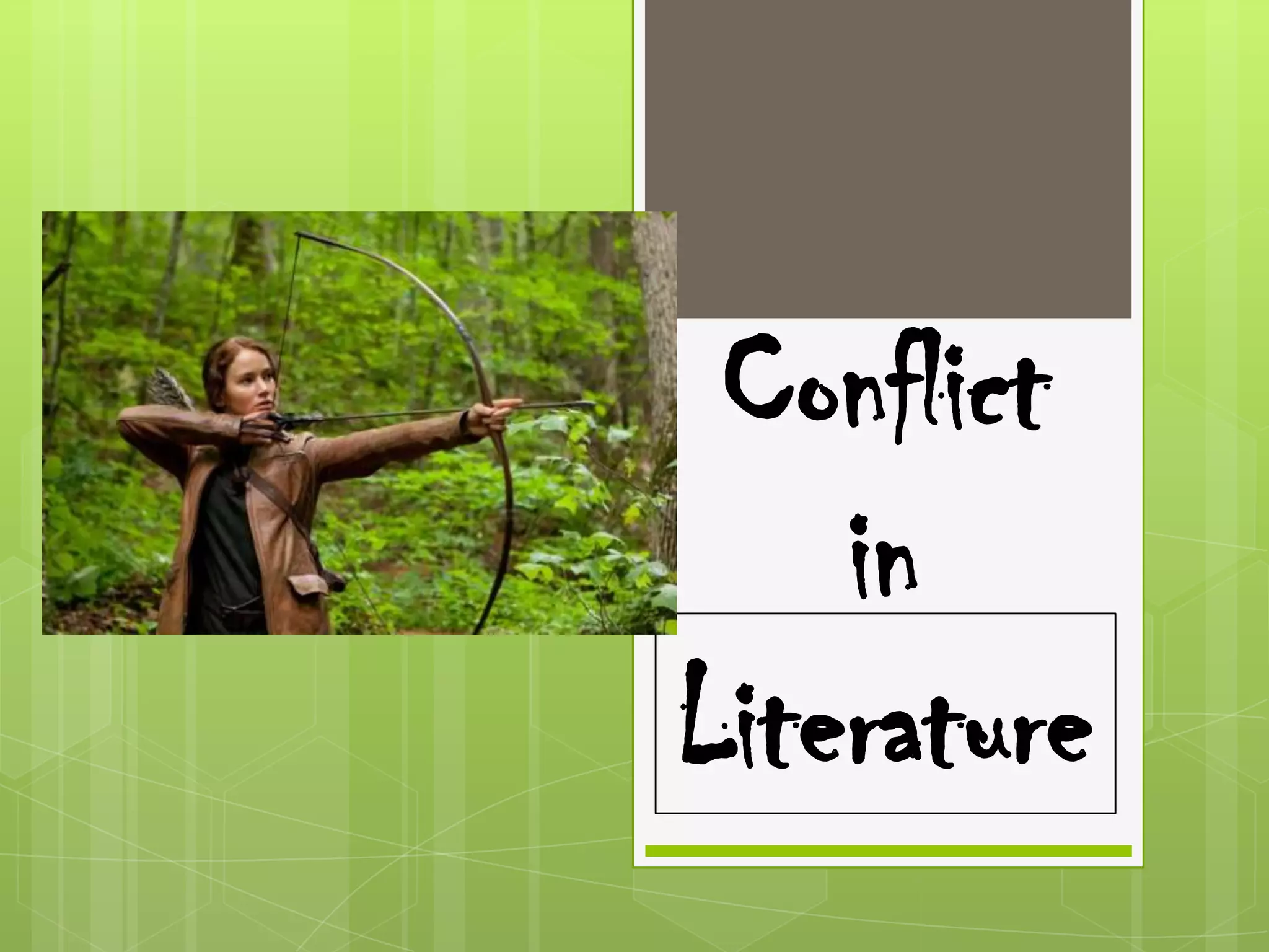 Conflict in literature | PPTX
