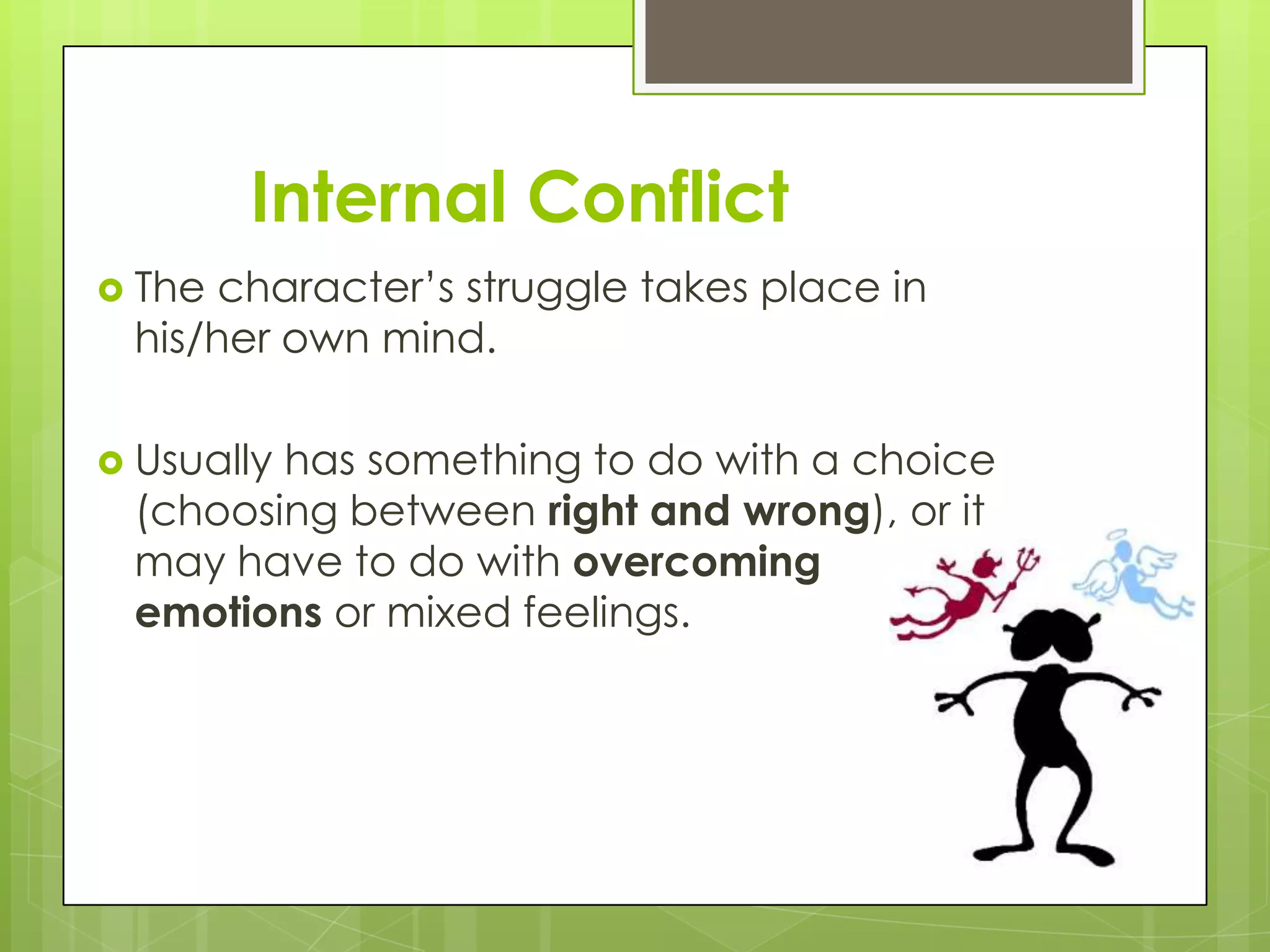 Conflict in literature | PPTX