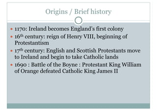 Conflict in northern ireland | PDF