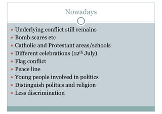 Conflict in northern ireland | PDF