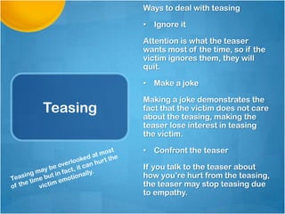 Conflict in school | PPTX