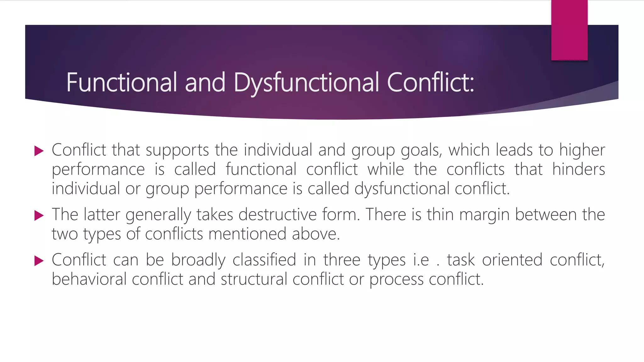 Conflict & its types | PPTX