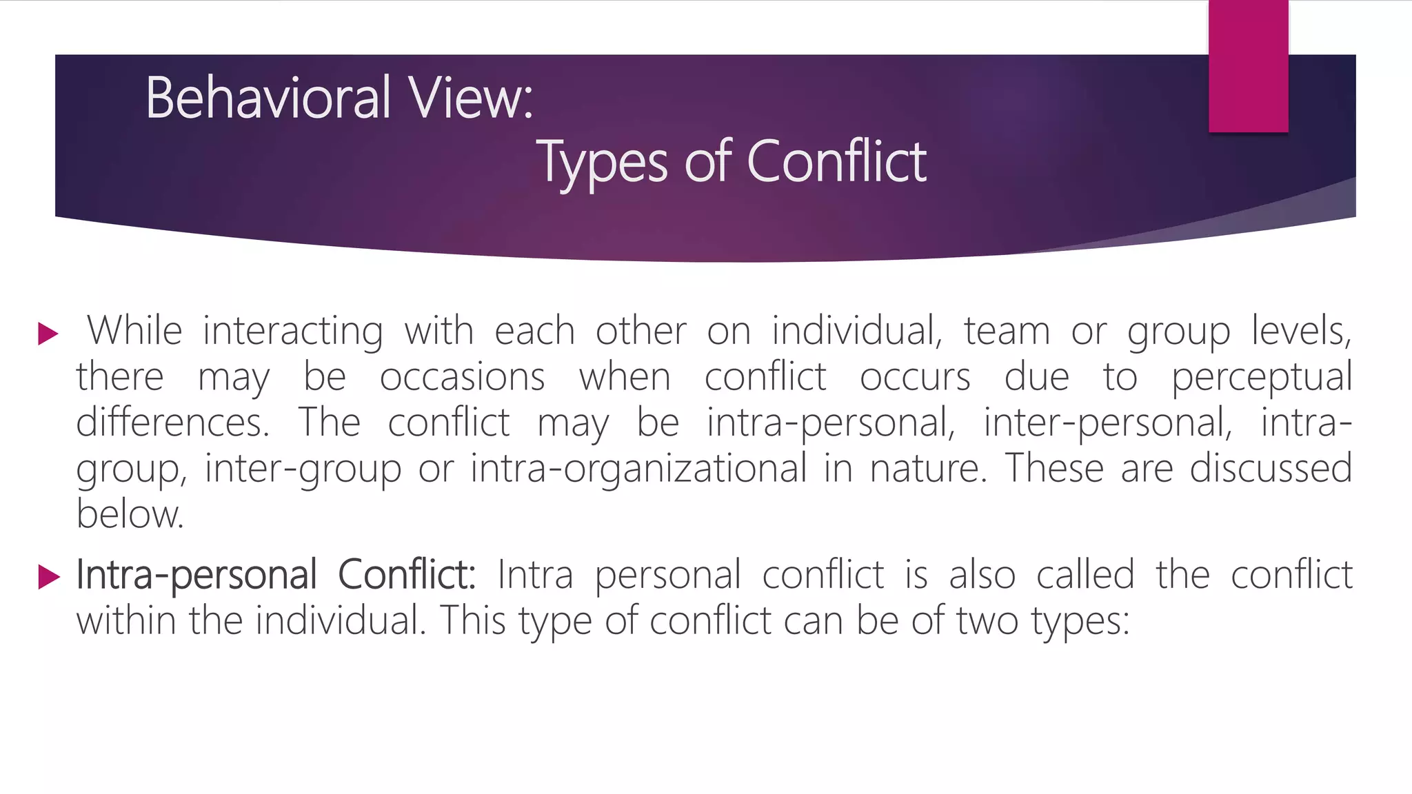 Conflict & its types | PPTX