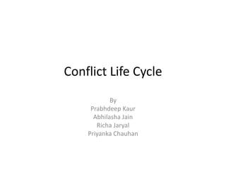 Conflict life cycle | PPTX