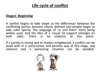 Conflict life cycle | PPTX