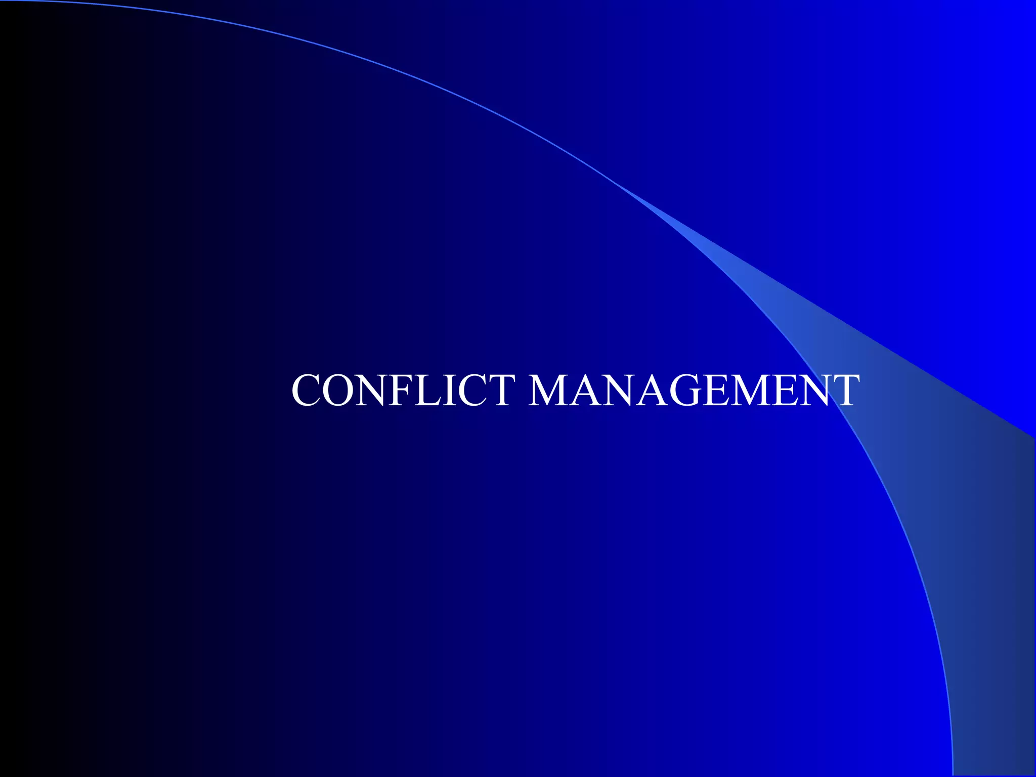 Conflict Management | PPT