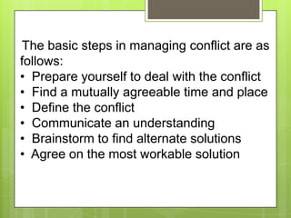 Conflict management | PPT