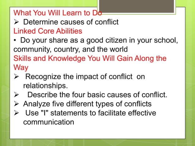 Conflict management | PPT