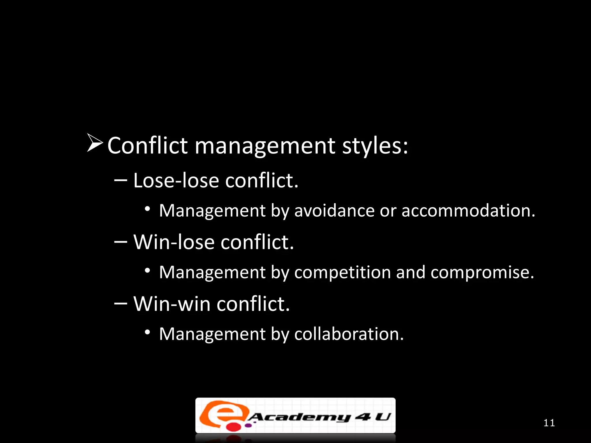 Conflict management | PPT