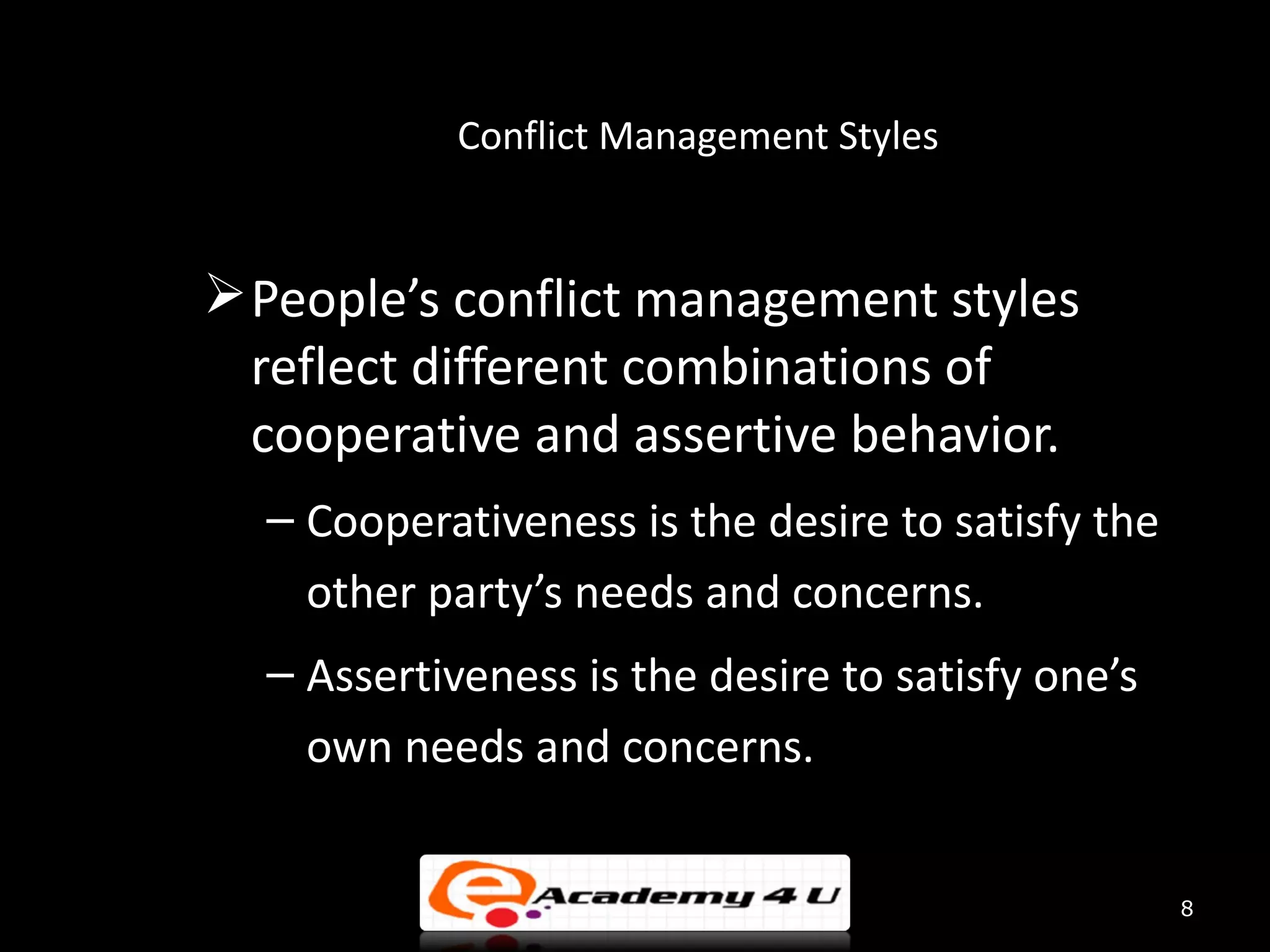 Conflict management | PPT