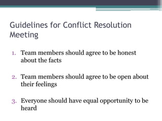 Conflict management | PPTX