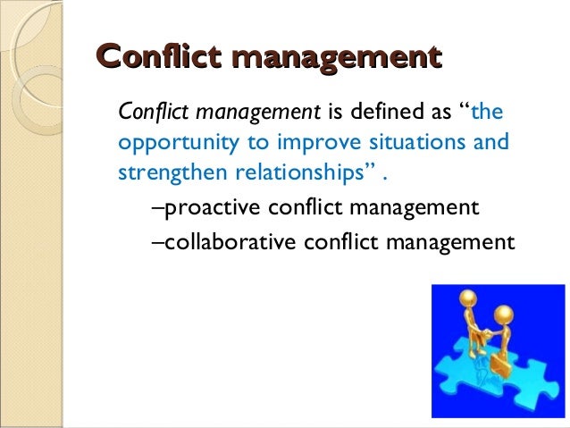 Conflict management