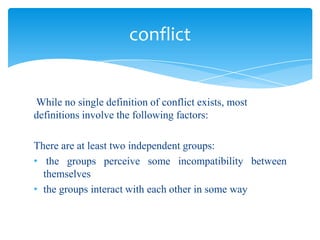 Conflict management | PPTX