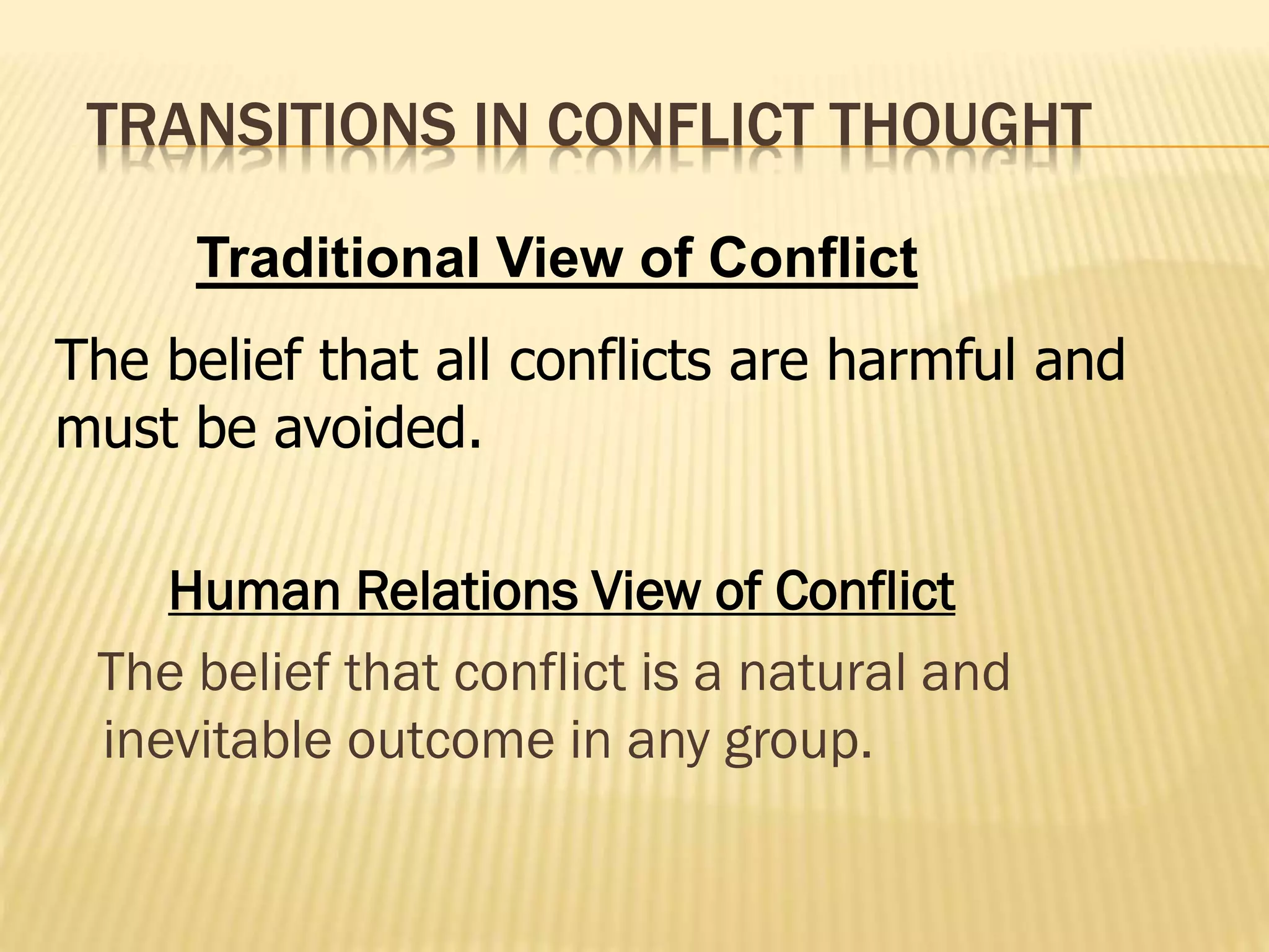 Conflict management | PPTX