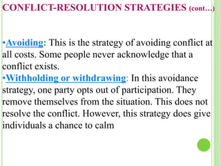Conflict management | PPTX