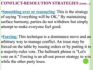 Conflict management | PPTX