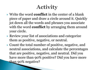 Conflict management | PPTX