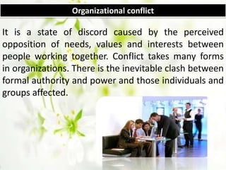 Managing team and organizational conflict | PPTX
