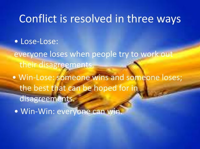 Conflict management | PPT