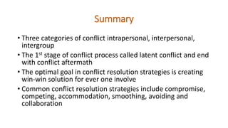 Conflict management | PPTX