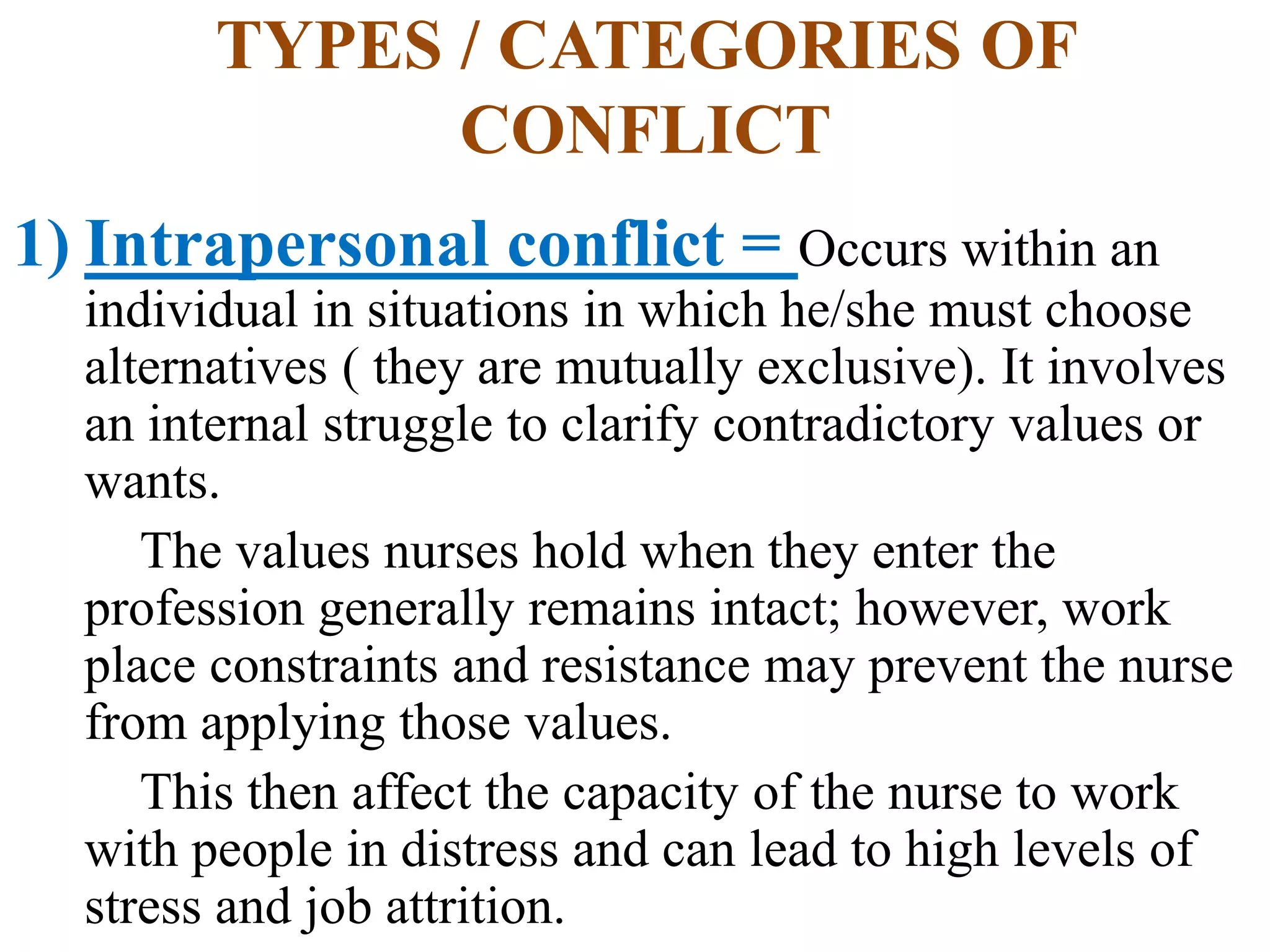 Conflict management in Nursing | PPTX