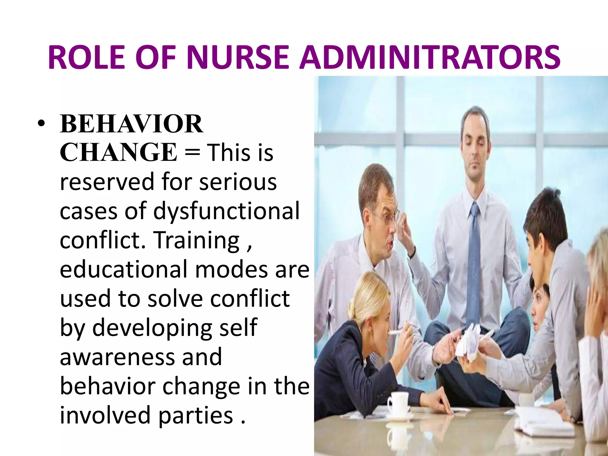 Conflict management in Nursing | PPTX