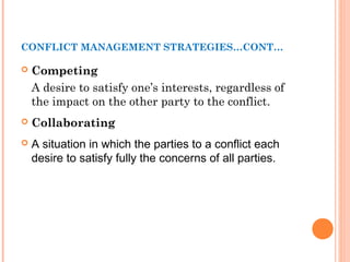 Conflict management in an organization | PPT