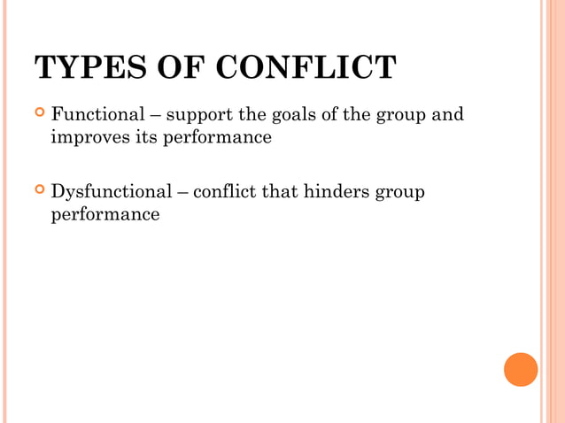 Conflict management in an organization | PPT