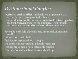 Conflict management in Business | PPTX