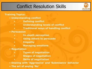 Conflict management in Business | PPTX