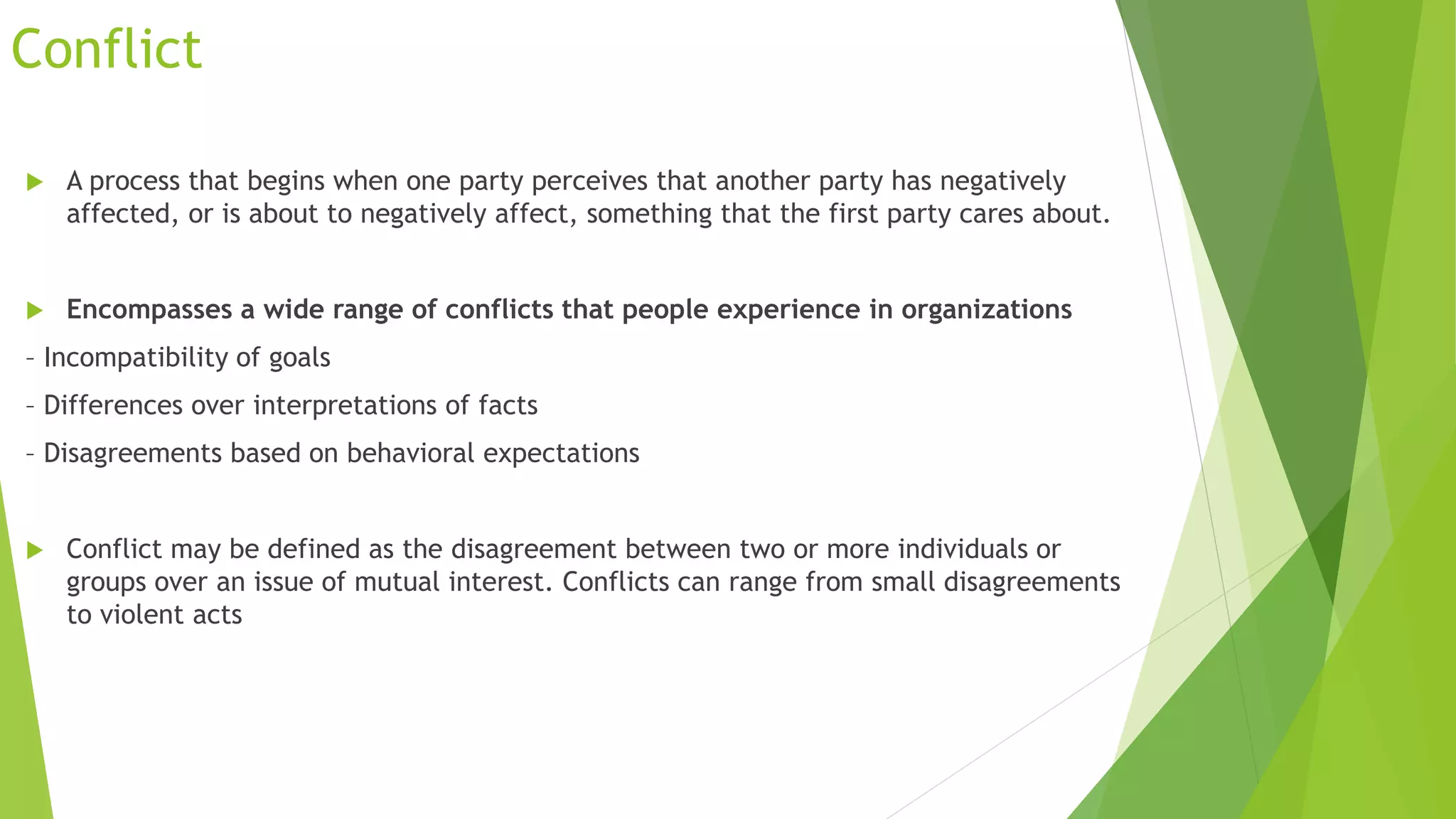 Conflict management | PPTX