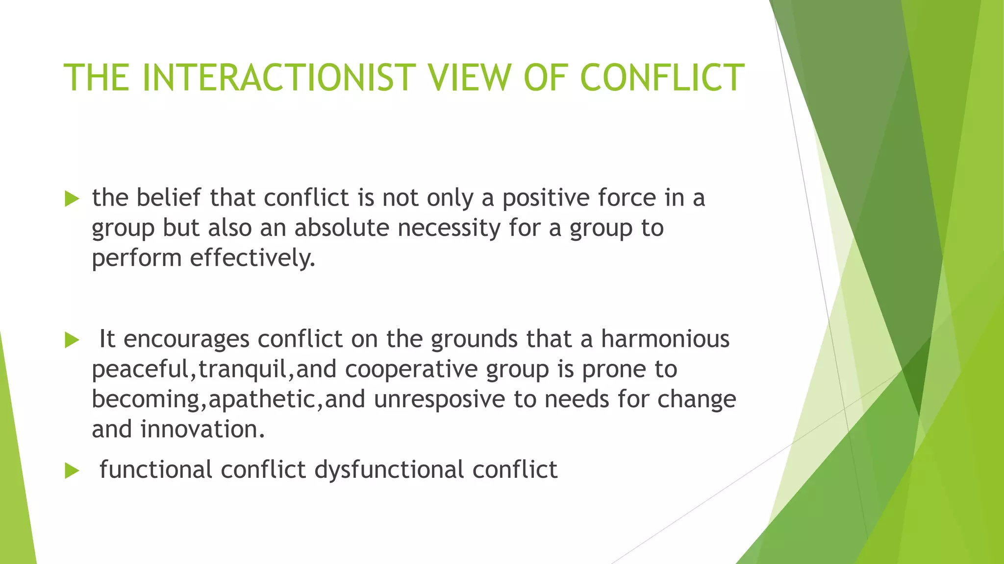 Conflict management