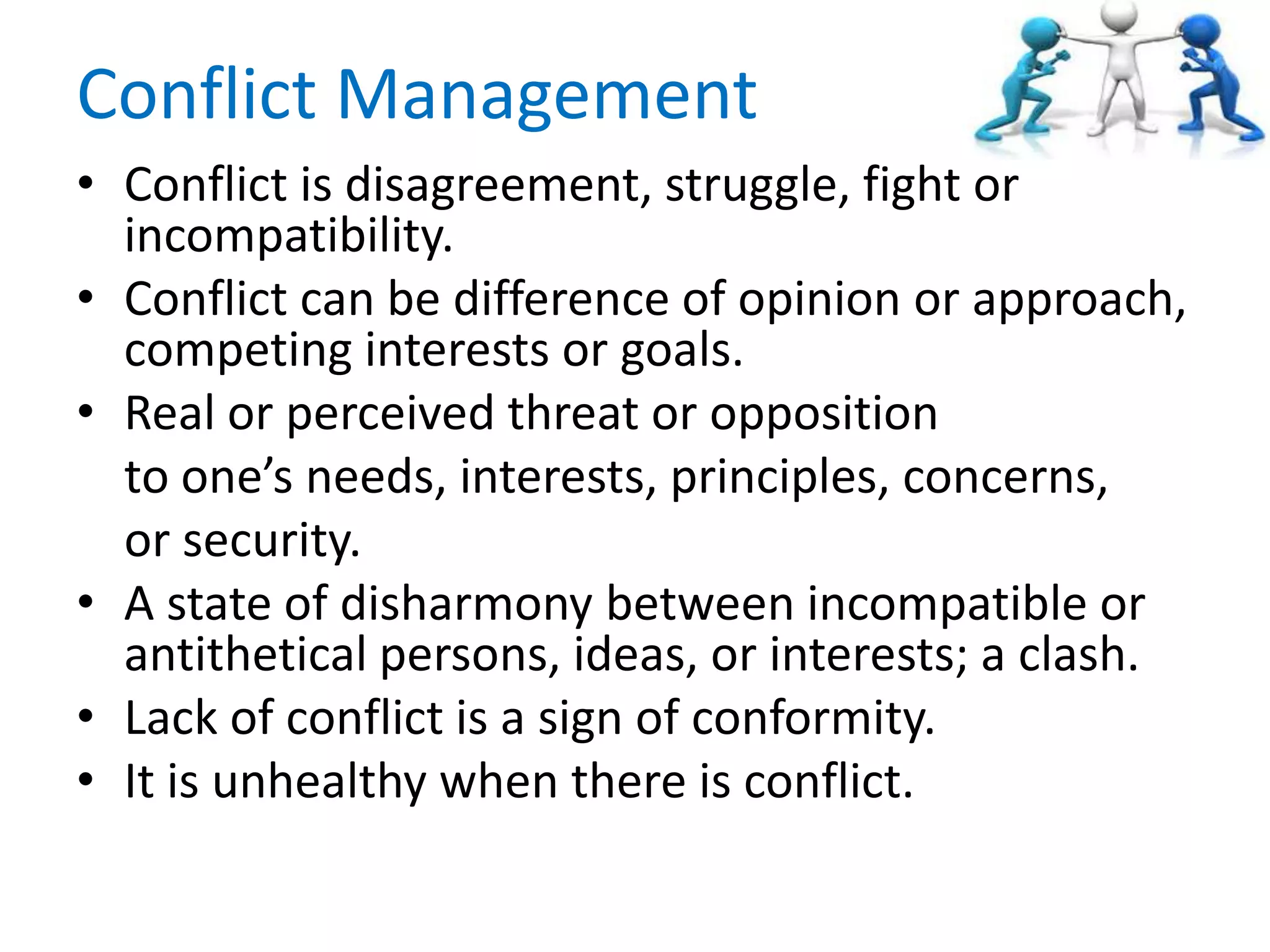 Conflict management | PPT