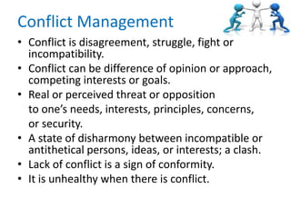 Conflict management | PPT