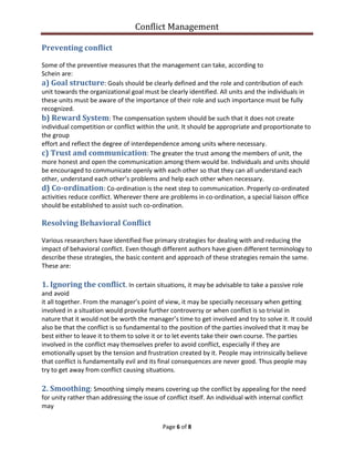 Conflict management | PDF