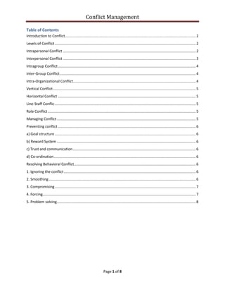 Conflict management | PDF