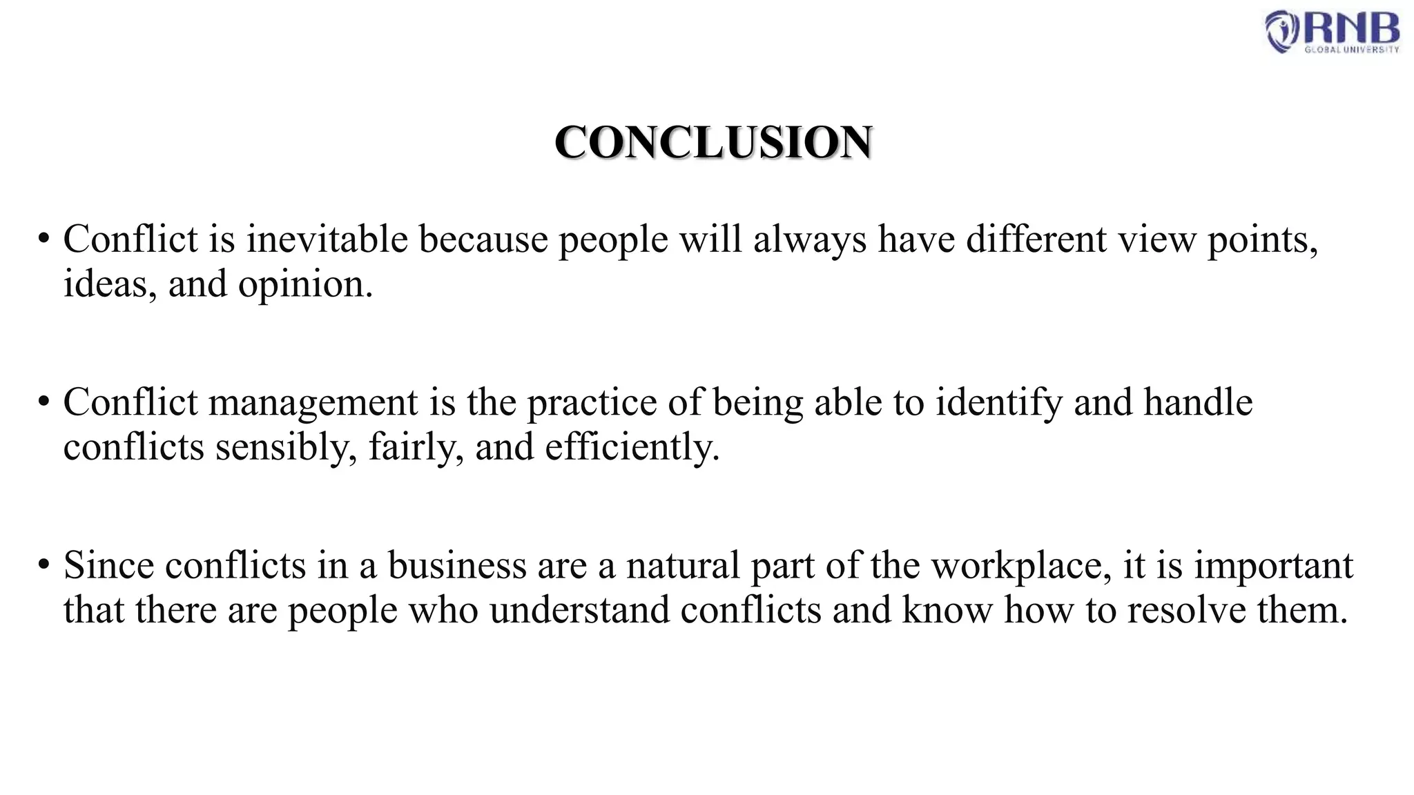 Conflict management | PPTX