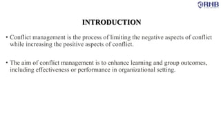 Conflict management | PPTX