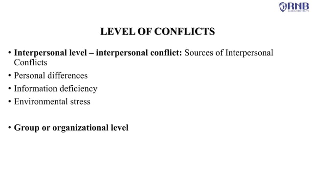 Conflict management | PPT