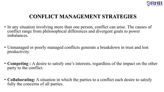Conflict management | PPT | Free Download