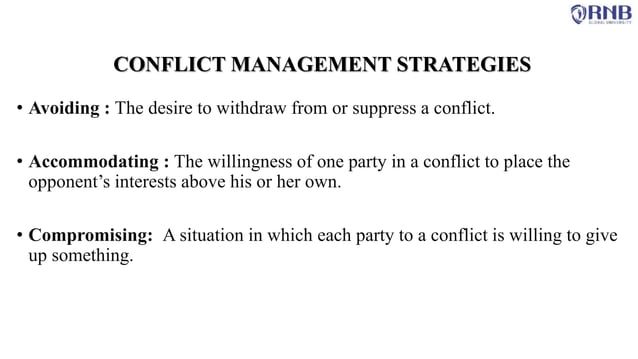 Conflict management | PPT